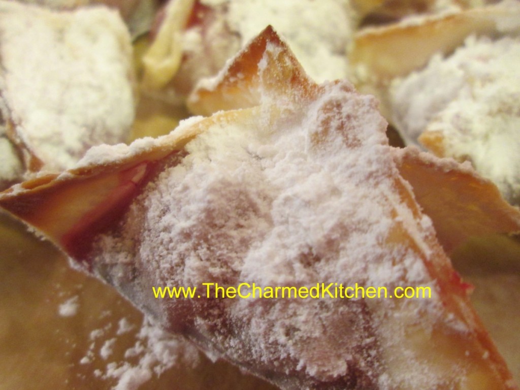 Raspberry Chocolate Wonton Bundles | The Charmed Kitchen