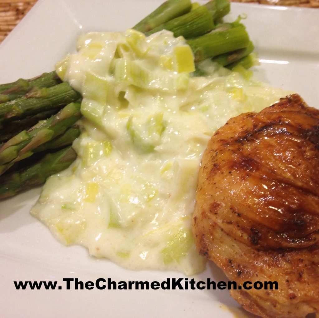 Creamed Leeks | The Charmed Kitchen