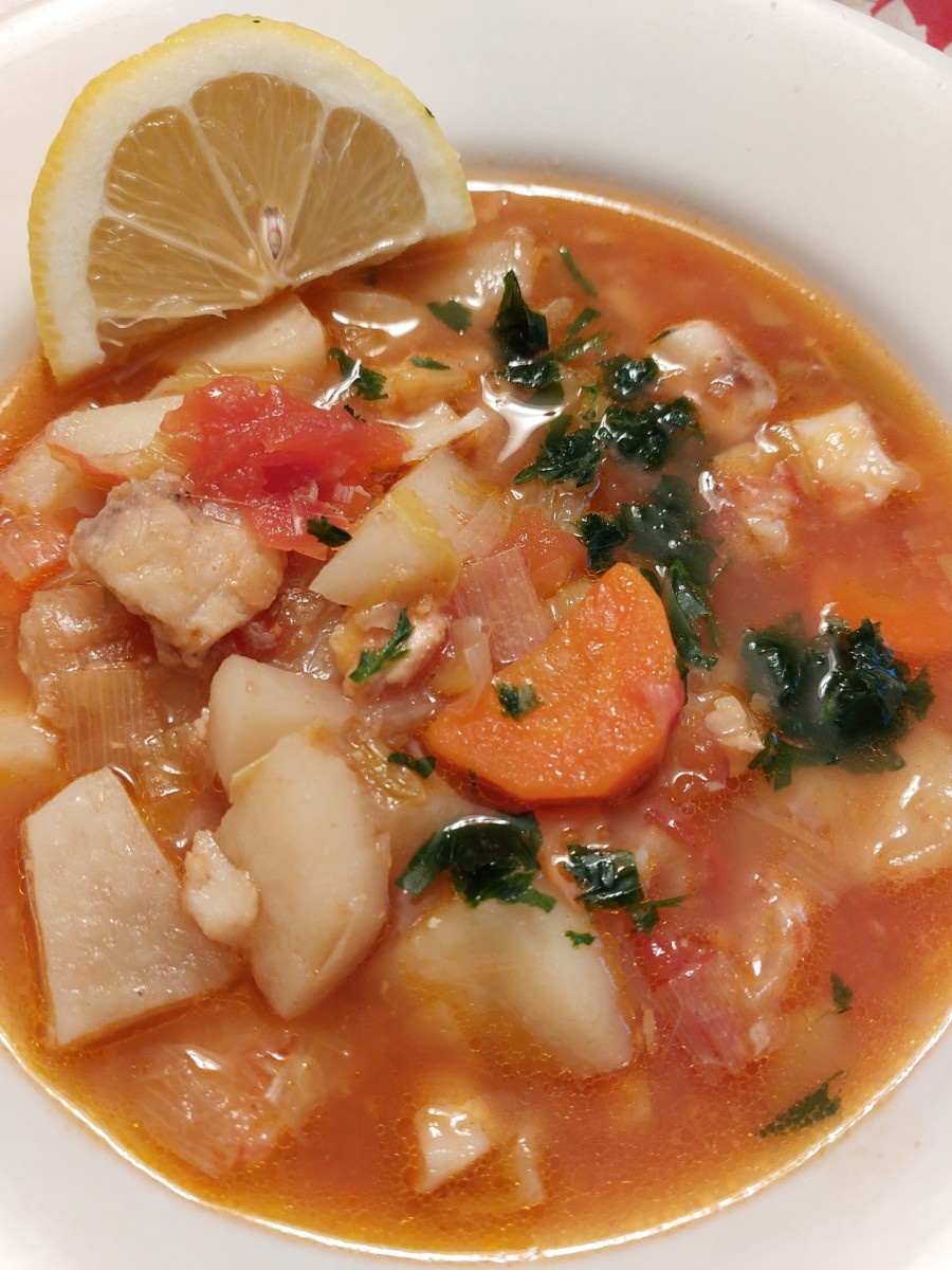 Fresh Fish and Vegetable Soup | The Charmed Kitchen