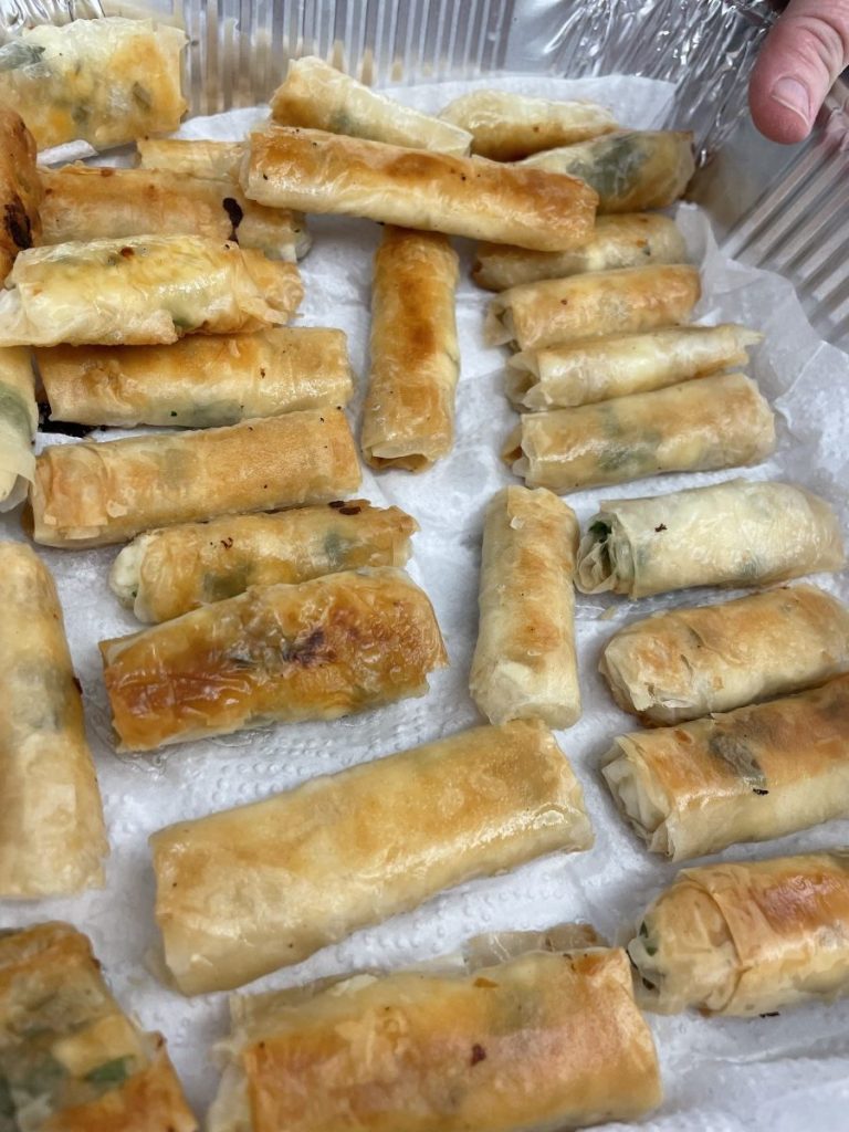 Phyllo Cheese Rolls | The Charmed Kitchen