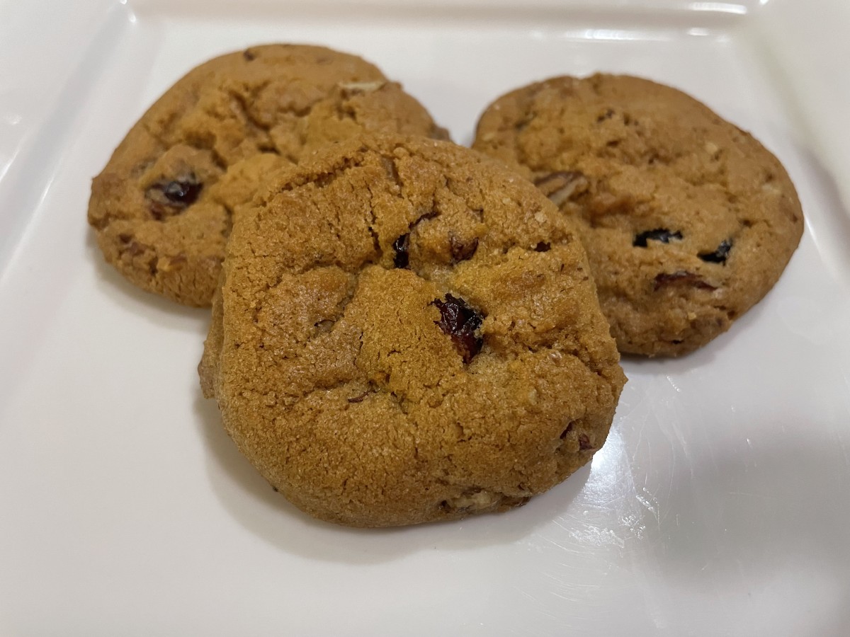 Dried Cranberry Nut Cookies | The Charmed Kitchen