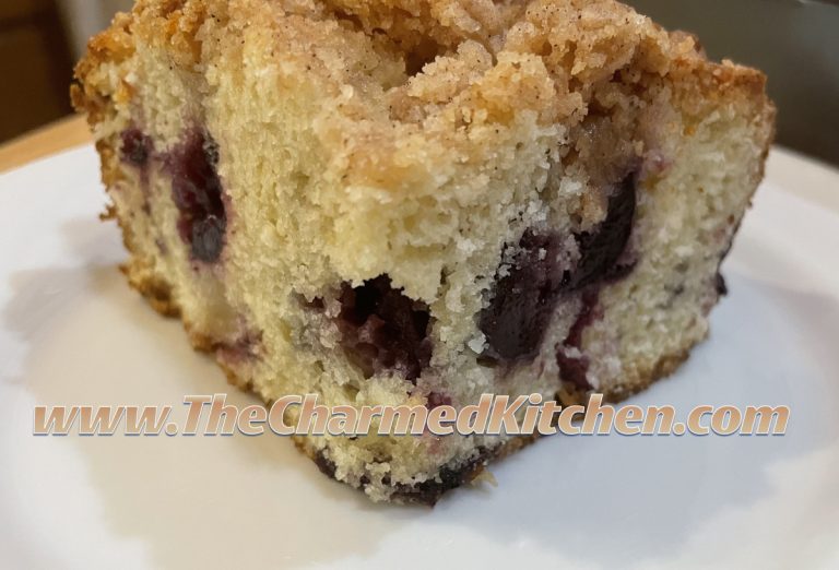 Cherry Crumb Cake | The Charmed Kitchen